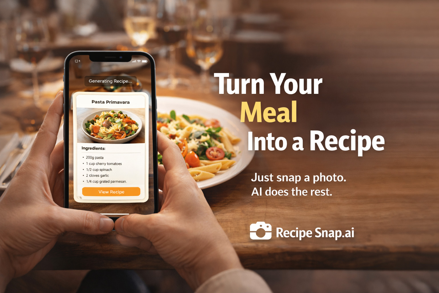 RecipeSnap - AI-Powered Recipe Generator from Food Photos